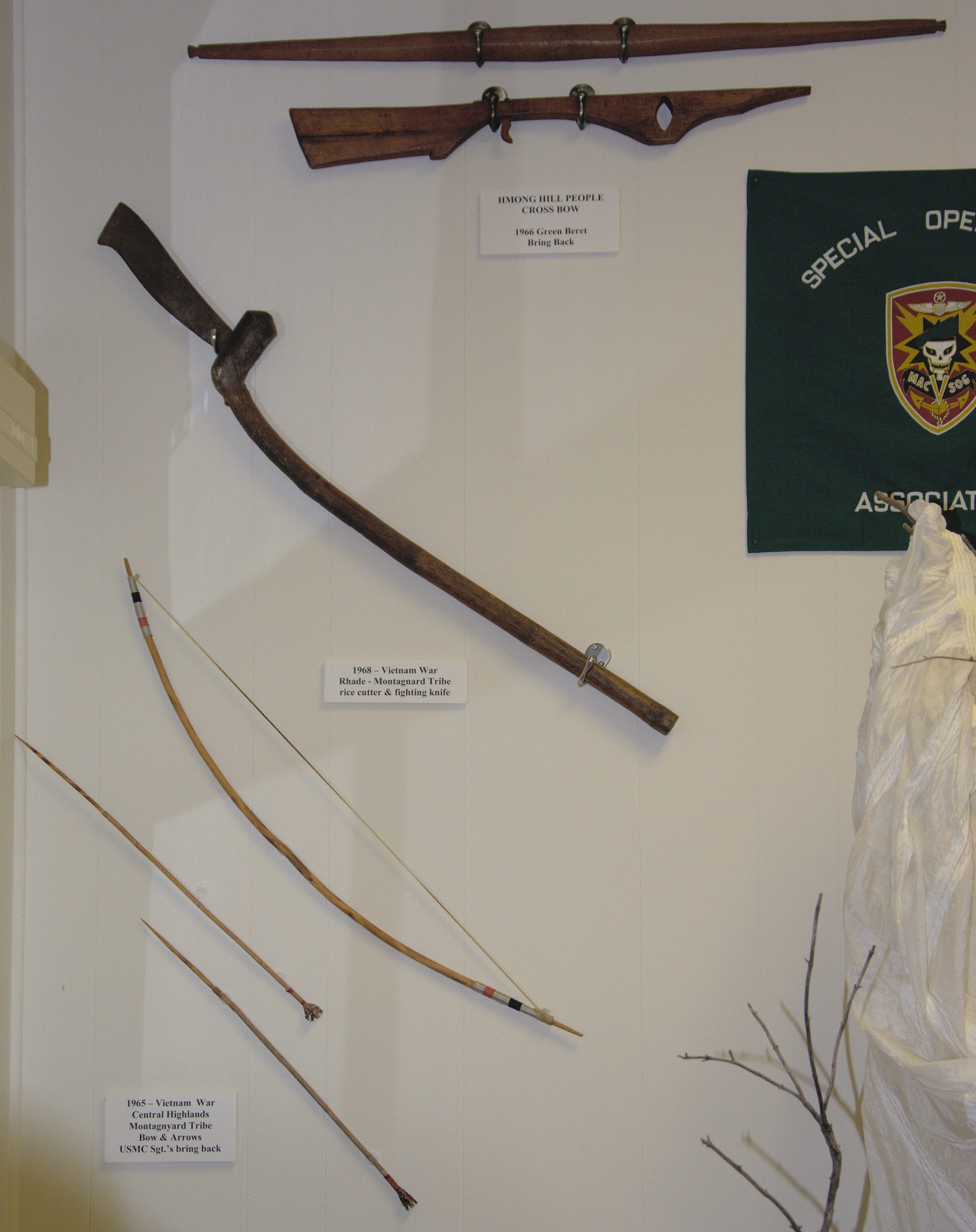 Bows and arrows, and Knives of the Vietnam War – Maine Military Museum