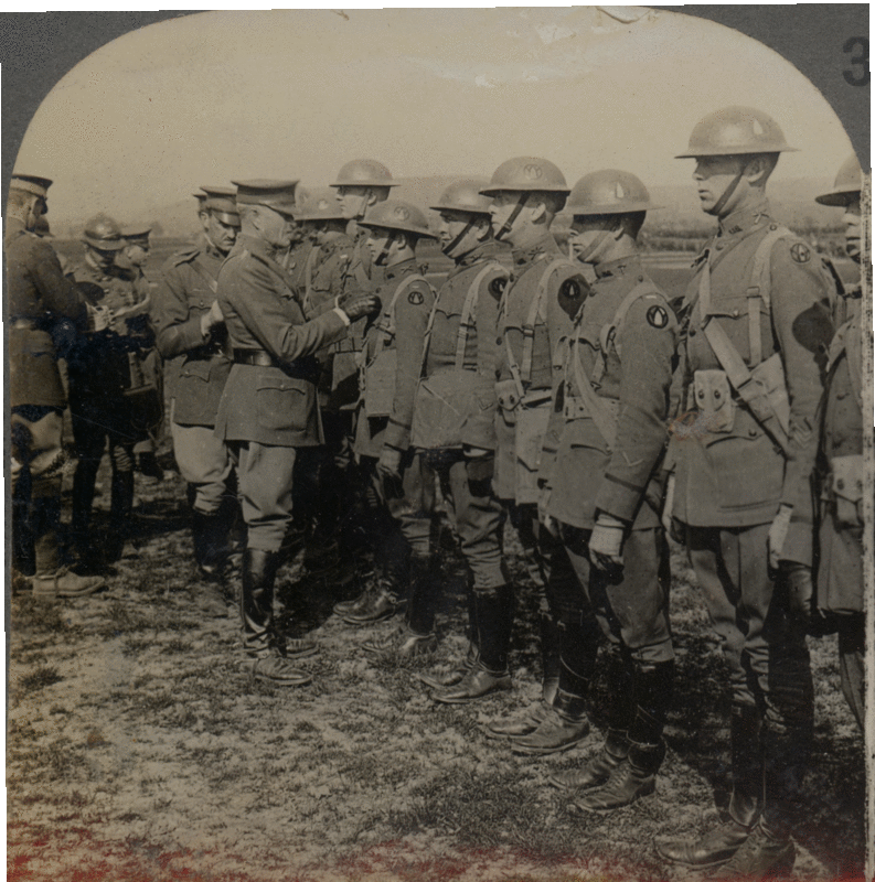 Gen. Pershing Decorating Officers of 89th Div., Treves – Maine Military ...